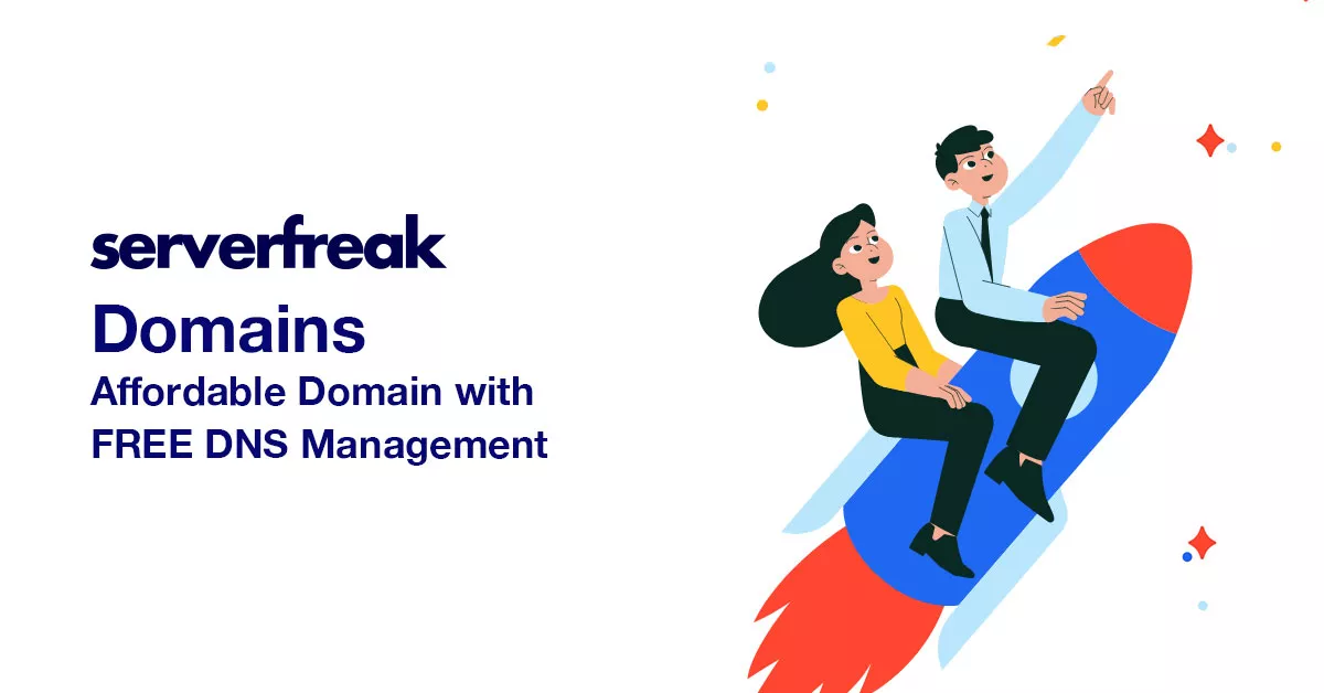 Affordable Domain with FREE DNS Management 🔗 ServerFreak